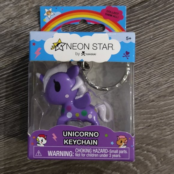 tokidoki | Accessories | Brand New Neon Star Tokidoki Unicorno Keychain ...